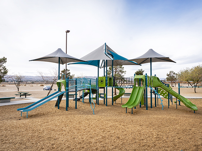 Playground equipment that doesn't require a second mortgage to live near &ndash; Ridgecrest's parks offer family-friendly amenities without the coastal premium pricing.