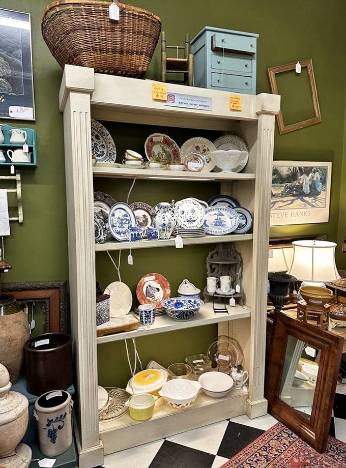 Blue and white china lovers, prepare your wallets! This collection would make Martha Stewart abandon her "one in, one out" policy faster than you can say "transferware." 