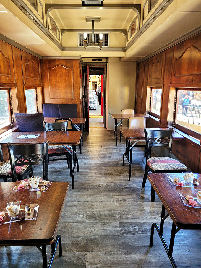 Not your average dining car—this rolling restaurant combines vintage charm with the simple pleasure of breaking bread while the scenery rolls by.