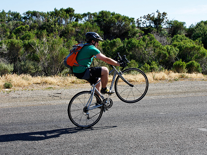 Biking through coastal trails where the journey matters more than the destination, and both are pretty spectacular anyway.