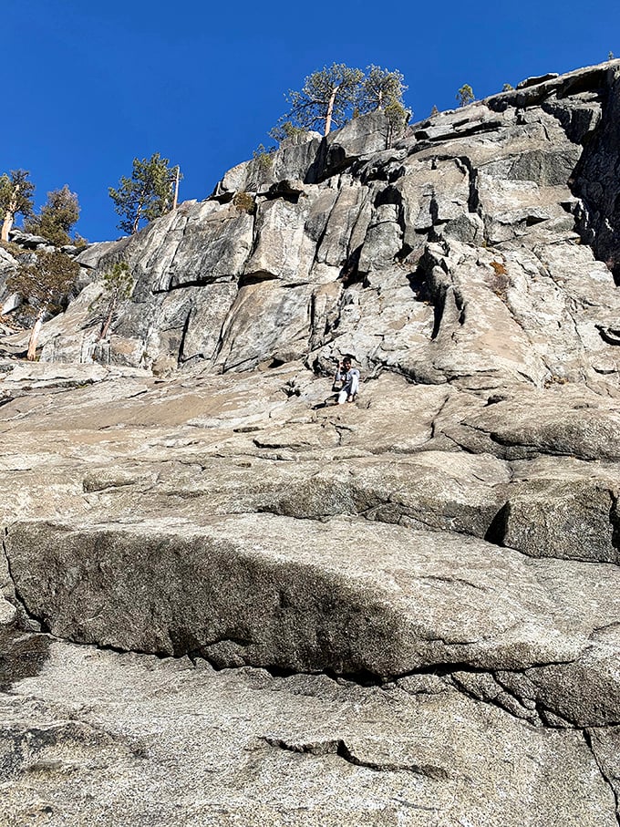 Rock climbing or modern art installation? These granite faces have challenged humans since before selfies were a thing.