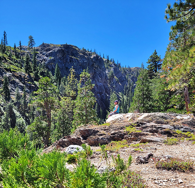 Taking in the vastness of the Sierra from this rocky perch&mdash;where the air is so clear, you can practically see next Tuesday.