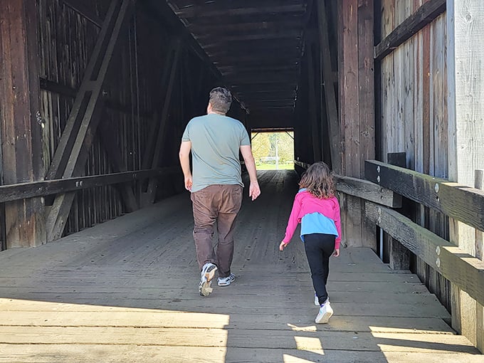 Walking these planks is a family affair. Each footstep echoes through history while creating new memories across generations.