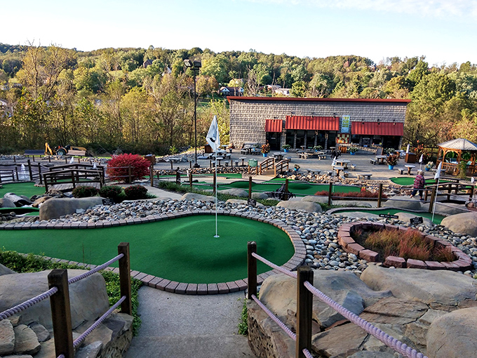 Mini-golf with maximum charm! This isn't just putting around&mdash;it's a landscaped adventure where every hole tells a story against the backdrop of Pennsylvania's rolling hills.