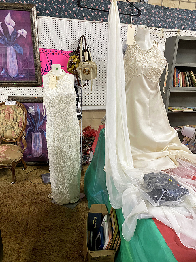 Wedding gowns with stories to tell &ndash; each awaiting a second chance at romance or perhaps a creative upcycling project. 