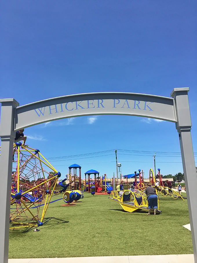 At Whicker Park, childhood joy comes standard with every visit. This playground proves fun doesn't need a hefty price tag.