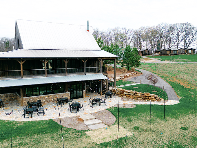 Rustic elegance meets Tennessee hospitality at Windy Hill. That patio practically whispers, "Grab a drink and stay awhile."