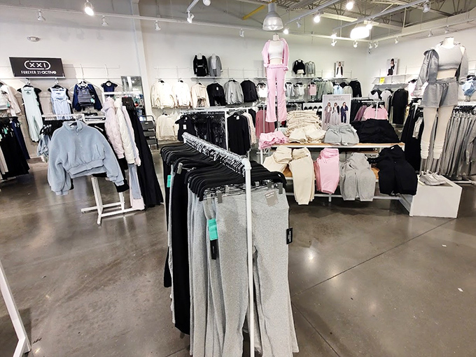 Minimalist chic meets maximum savings. This store's color-coordinated display is like Marie Kondo designed a fashion wonderland that actually sparks joy for your budget.