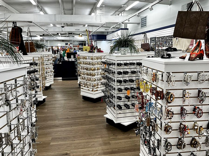 Jewelry heaven awaits the patient shopper. Like an archaeological dig where the artifacts come with price tags instead of museum placards.