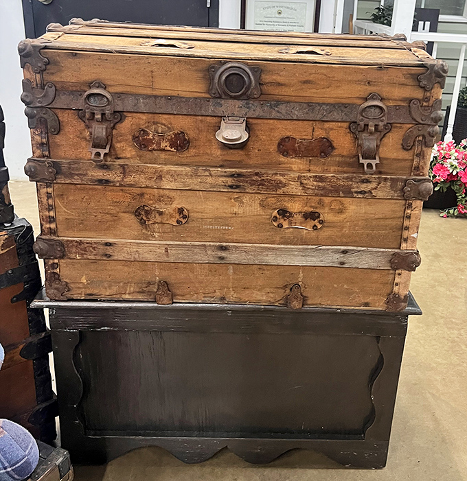 This antique steamer trunk isn't just furniture&mdash;it's a time capsule with stories to tell and probably a few adventures left in it.