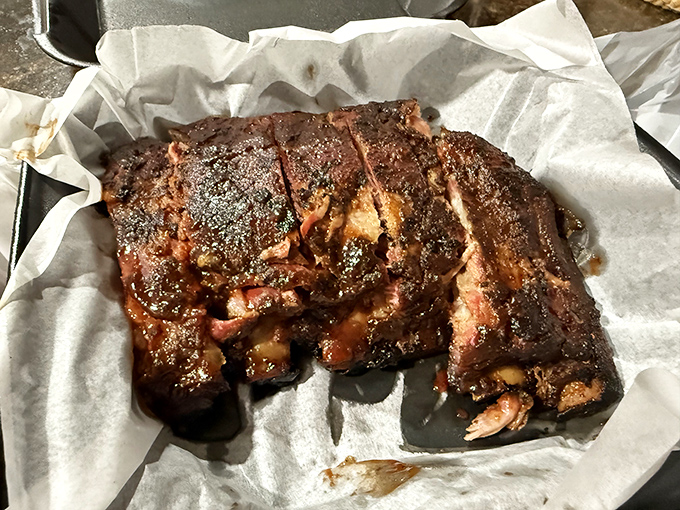 These aren't just ribs; they're edible evidence that patience is indeed a virtue. That bark! That smoke ring!