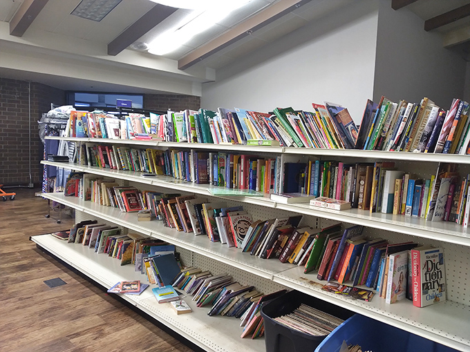The book section rivals some small-town libraries, offering literary journeys from just-published bestsellers to dog-eared classics waiting for new readers.