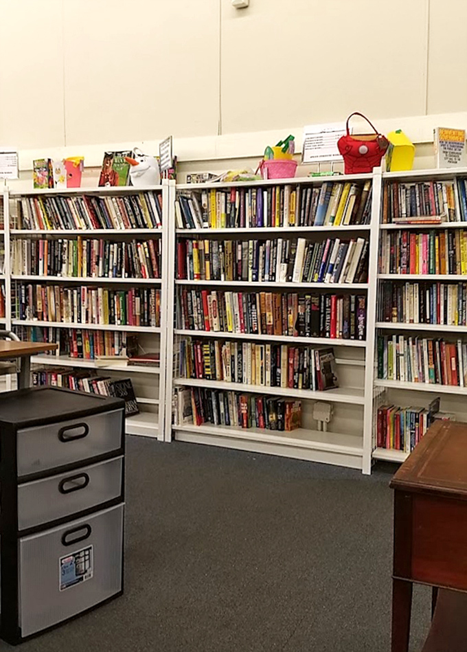 The book section isn't just reading material&mdash;it's literary archaeology where out-of-print cookbooks and forgotten bestsellers find new life in the hands of curious browsers.