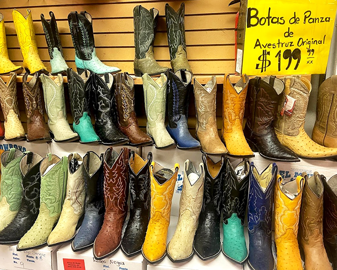 Boot heaven for the Western soul! These aren't just footwear; they're wearable art with stories stitched into every exotic leather scale and swirl.