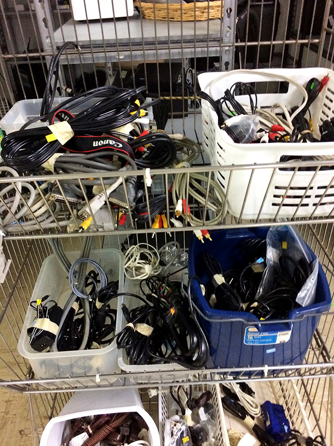 The cable graveyard where that elusive charger from 2003 finally reveals itself in glorious abundance.