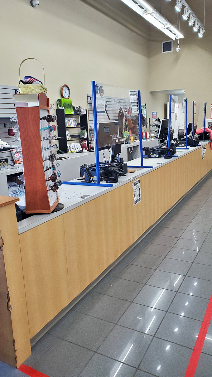 The checkout counter stands ready to ring up your treasures without ringing alarm bells in your wallet.