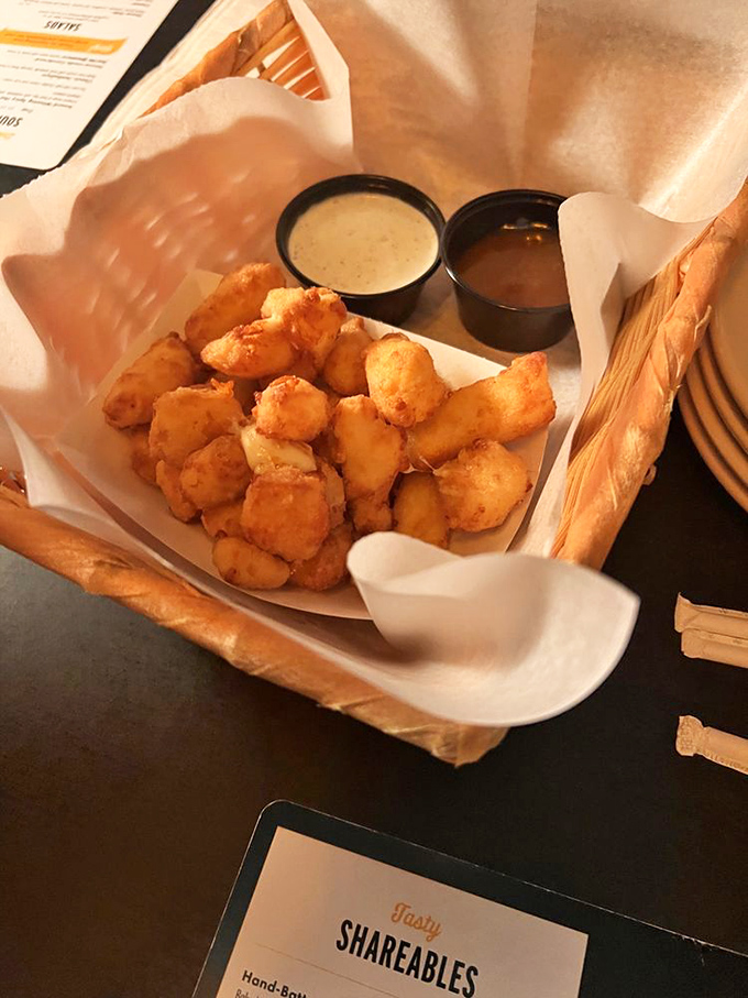 Golden nuggets of joy that make grown adults fight over the last one. These cheese curds aren't just fried&mdash;they're transformed.