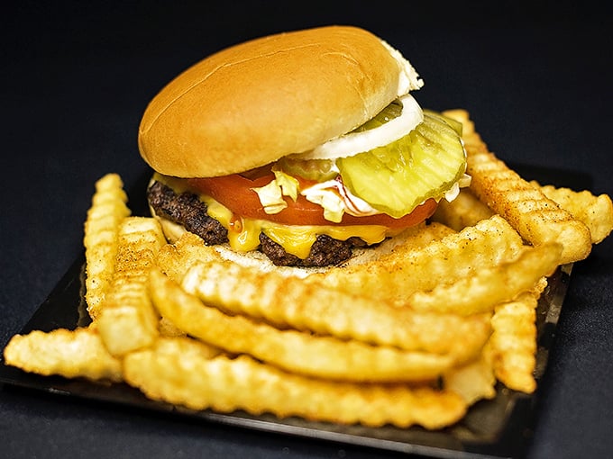 This beauty proves that sometimes the best things come on a simple bun with perfect pickles.