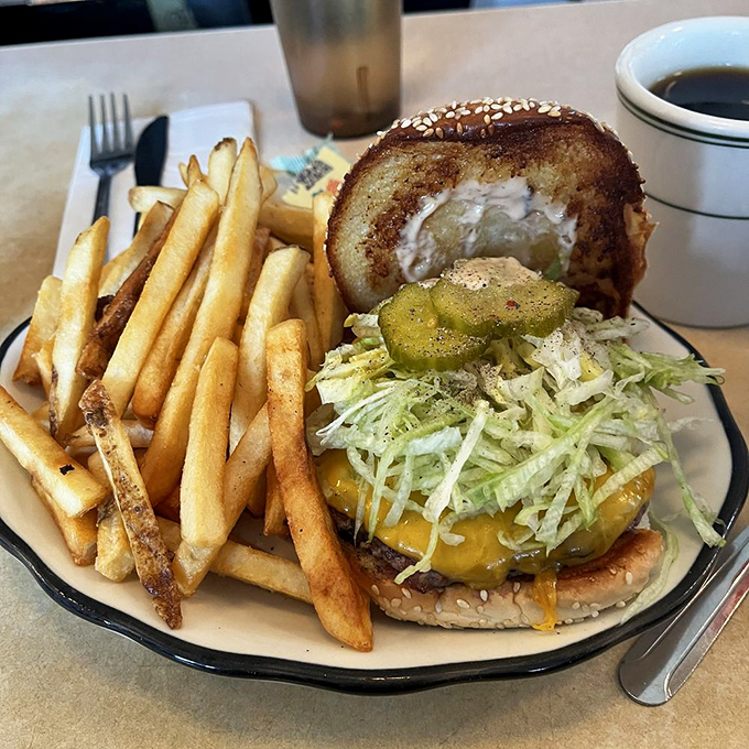 This isn't just a cheeseburger&mdash;it's a masterclass in simplicity. The kind of burger that makes you question why anyone would complicate such perfection.