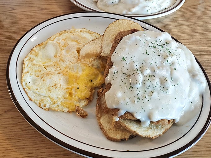 Biscuits and gravy that don't just sit on the plate&mdash;they stake a claim on your taste buds and dare you to forget them.