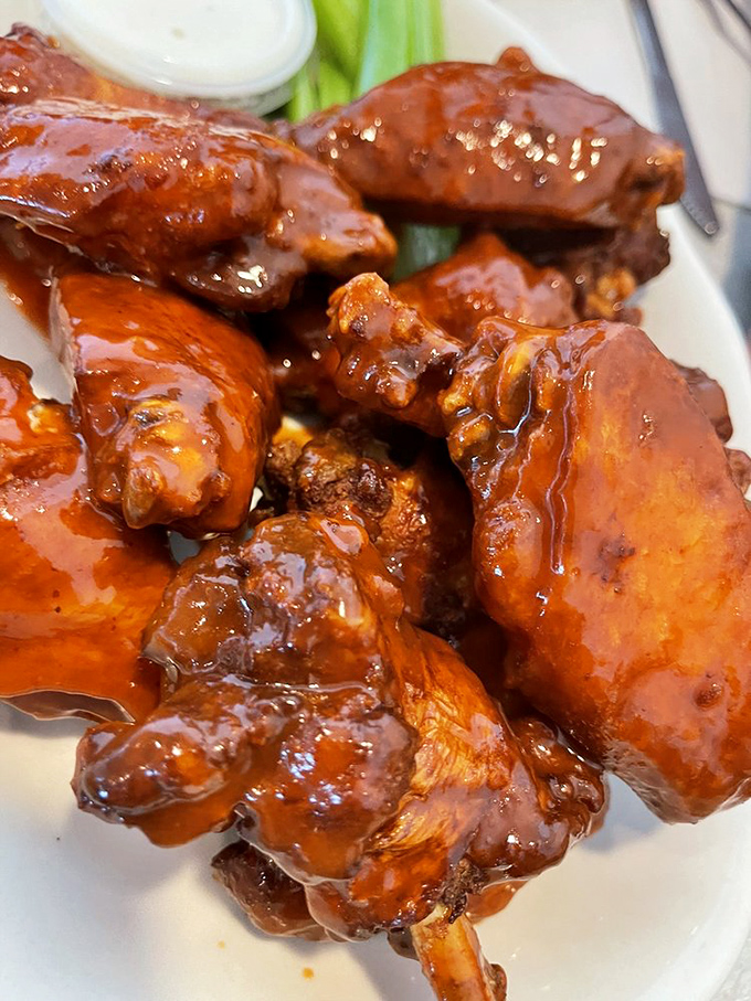 These wings aren't just sauced&mdash;they're dressed for the most delicious prom ever. Glistening with flavor that makes napkins necessary and regrets impossible.