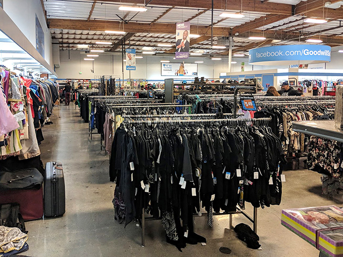Rack after rack of sartorial possibilities. That leather jacket could have stories to tell &ndash; or become part of your own fashion narrative.