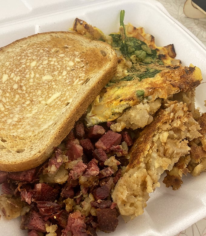 Corned beef hash with perfectly crispy edges&mdash;the breakfast equivalent of finding money in last year's winter coat.