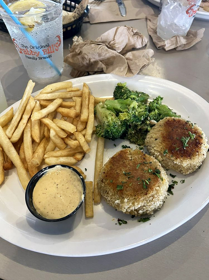 These crab cakes aren't just golden-brown, they're Florida gold medals &ndash; crispy exterior giving way to succulent crab meat that tastes like vacation.