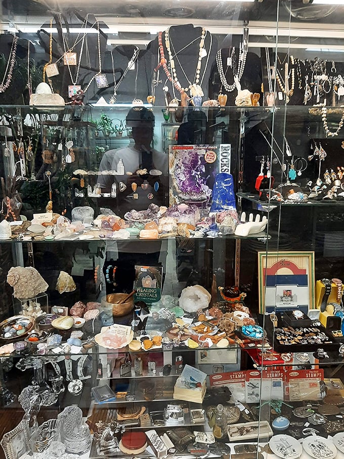 Nature's jewelry box spills open with crystals and gemstones that outlived dinosaurs but still manage to look fabulous with that vintage necklace.