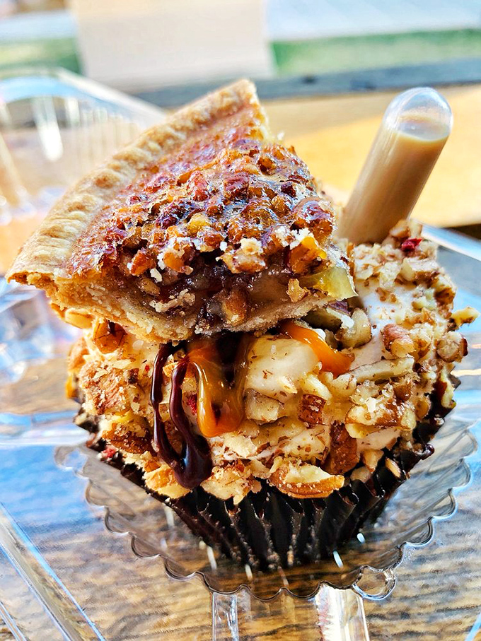 Not just a cupcake &ndash; it's an engineering marvel where caramel, nuts, and pastry perform a synchronized swimming routine in your mouth.
