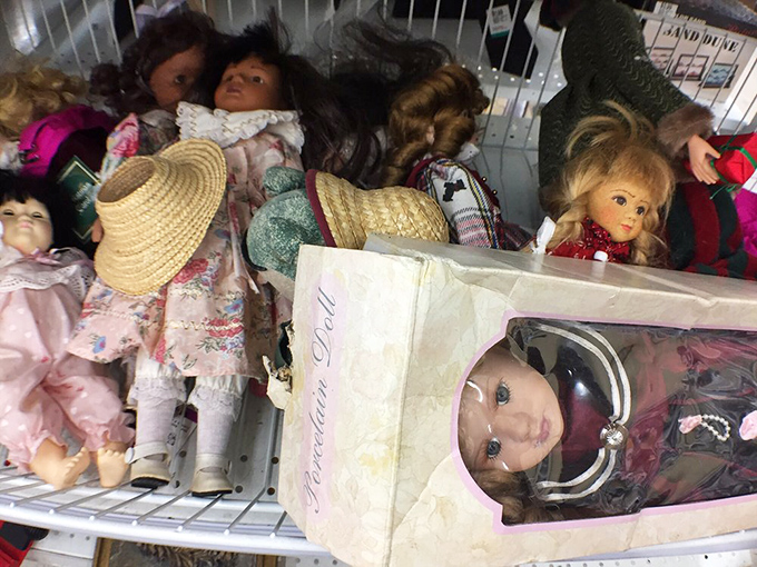 Doll collectors, behold your paradise. These vintage faces tell stories of decades past&mdash;some charming, some slightly haunting.