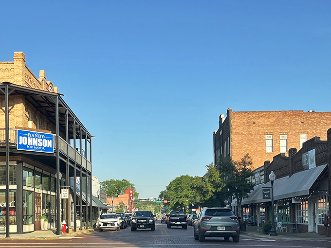 Downtown Nacogdoches feels like stepping into a movie where everybody knows your name by the second visit. Norman Rockwell would approve.
