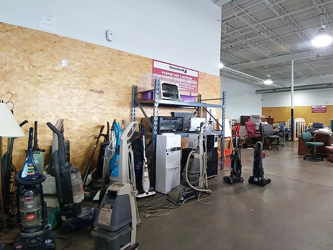 Vacuum heaven or cleaning purgatory? This corner houses enough appliances to tackle every dust bunny in the Cornhusker State.