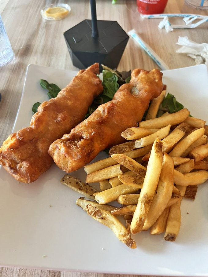 Golden, crispy perfection that would make a British pub jealous. These fish and chips aren't just good&mdash;they're life-changing.