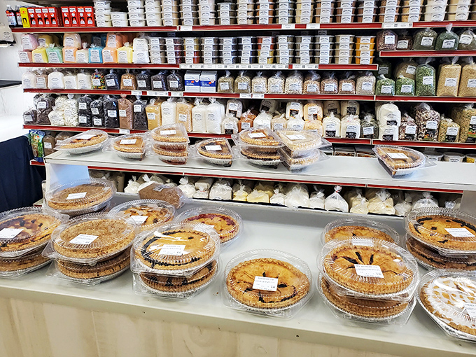 Pie heaven awaits at the Amish market section. These homemade fruit pies and baked goods might just make you consider moving closer to Columbus—purely for convenience, of course.