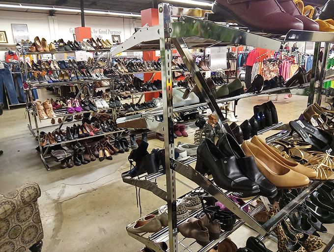 Shoe heaven isn't a myth! It's alive and well in Indianapolis, where footwear finds a second chance at love.