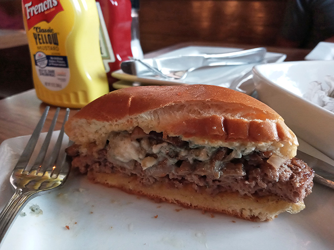 This isn't just a sandwich; it's a masterclass in beef harmony. The French dip waits patiently for its inevitable dunk into savory au jus.
