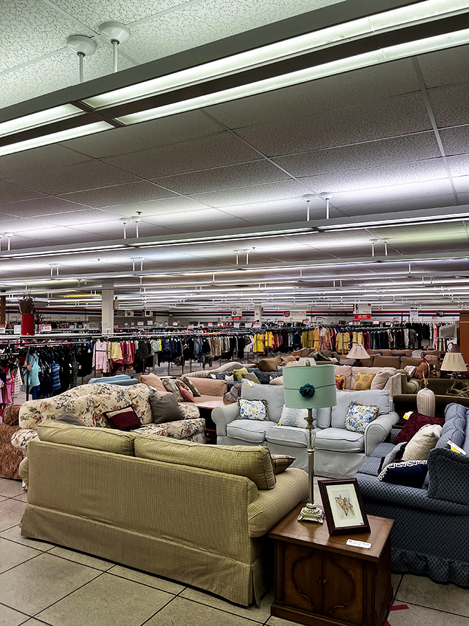 A living room furniture showroom that rivals upscale retailers, minus the heart-stopping price tags. Cozy up to these bargains!