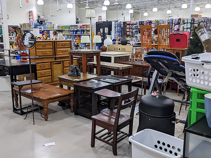 Wooden chairs huddle like old friends at a reunion, each with stories to tell and many comfortable conversations left to host.