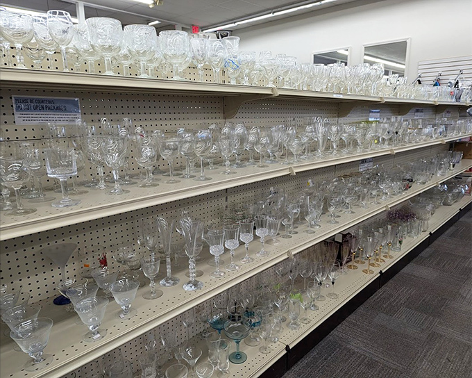 Crystal stemware that once toasted special occasions now waits for new celebrations &ndash; champagne tastes on a sparkling cider budget.