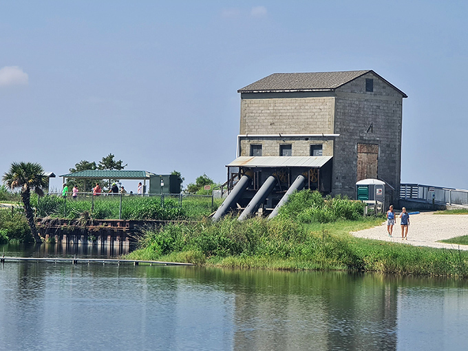 This historic pump house tells tales of Lake Apopka's agricultural past. Now it's just another retiree enjoying Florida's perfect weather.