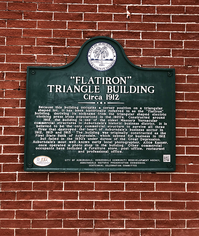 The historic "Flatiron" Triangle Building has survived three fires since 1912. Talk about Florida hot property that refuses to lose its cool!