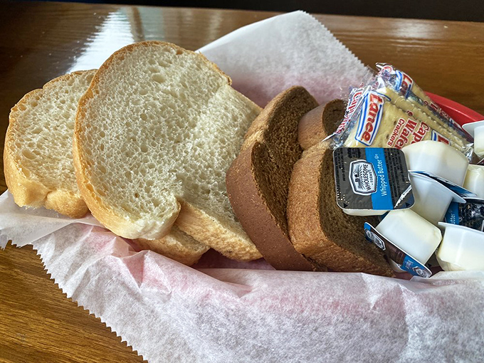Bread service that puts artisanal bakeries to shame &ndash; simple, honest, and the perfect vehicle for sopping up gravy.