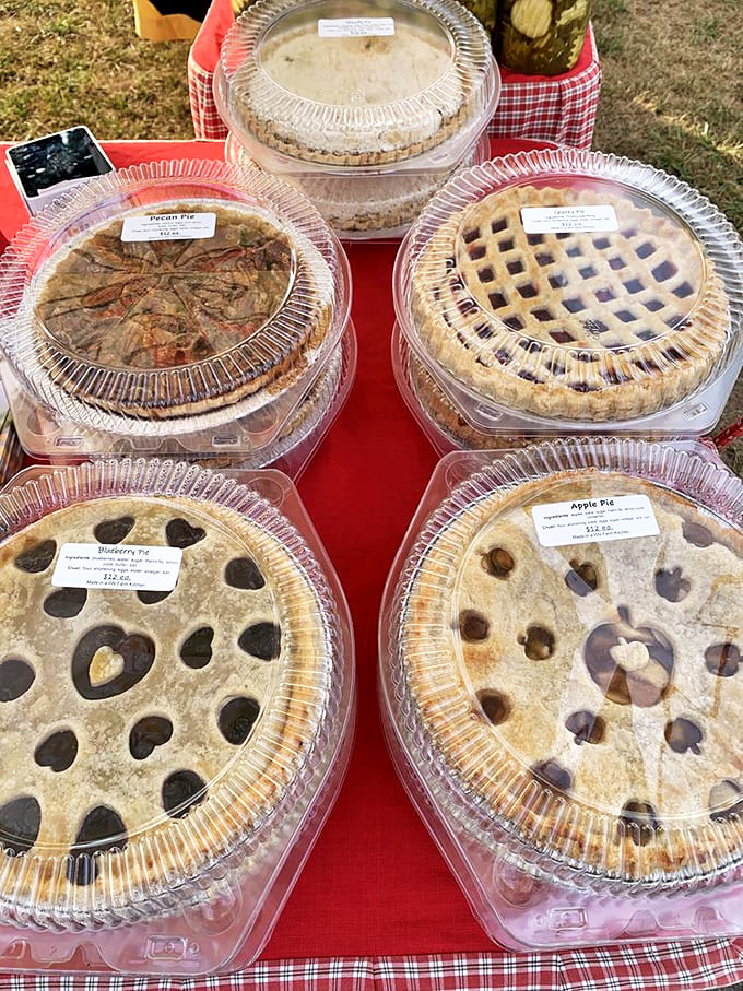 Homemade pies with lattice tops and heart-shaped vents beckon with the promise of grandma-level comfort. Diet plans crumble faster than these flaky crusts.