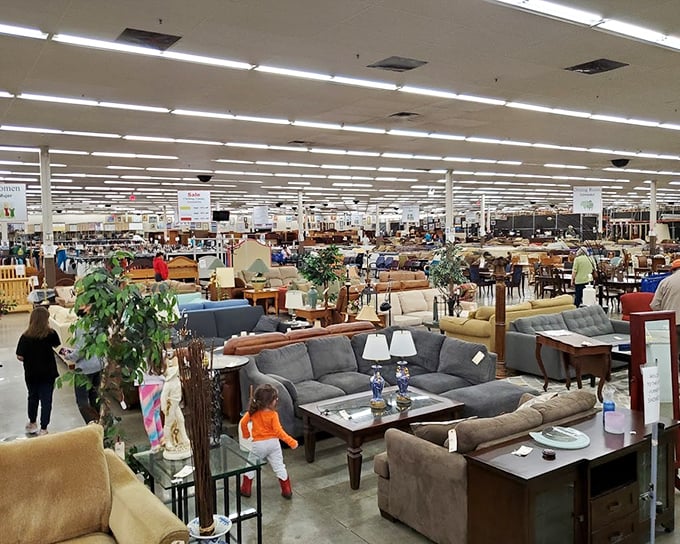 The vastness of TROSA's furniture section makes IKEA look like a corner bodega. Bring snacks &ndash; you'll be here awhile.