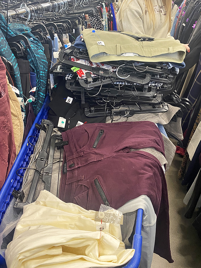 Denim paradise where your perfect pair of jeans is hiding among hundreds of possibilities.