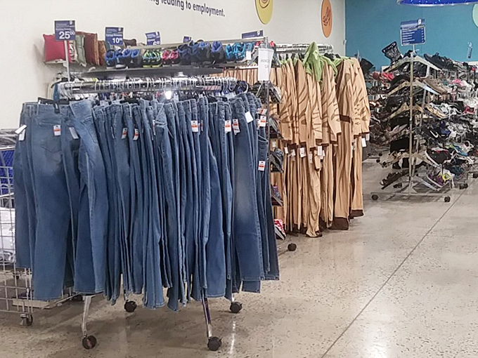 Denim dreams come true at prices that make you wonder if someone forgot a decimal point somewhere.