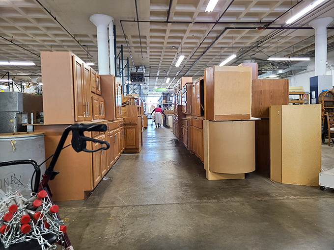 Cabinet heaven stretches as far as the eye can see&mdash;a kitchen renovator's dream sequence where budget constraints suddenly disappear.