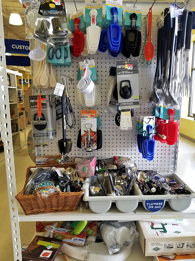 Kitchen gadget heaven or utensil archaeology? Dig through these bins to find that perfect spatula you didn't know you needed.