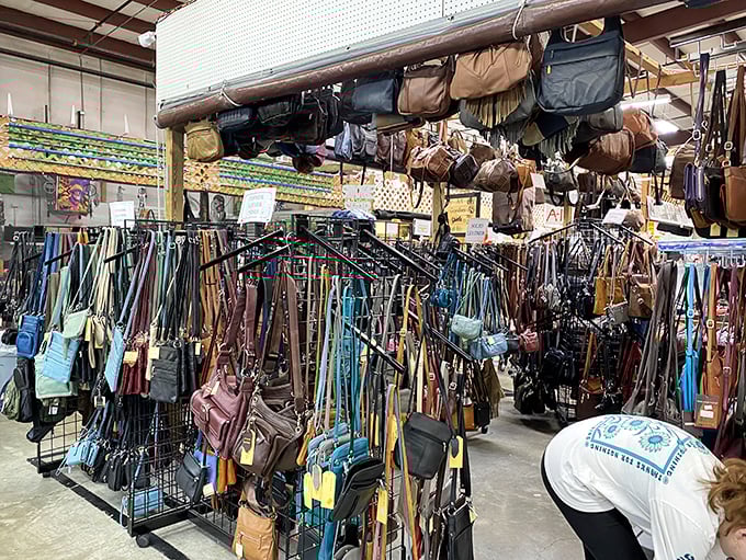 Handbag heaven! Every purse tells a story, and with this selection, you could start a whole library of fashion narratives.